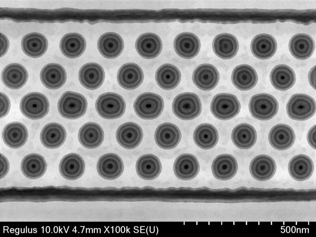 High resolution imaging of plane surface of a 3D NAND Flash Memory with the Regulus 8200 FE-SEM ...